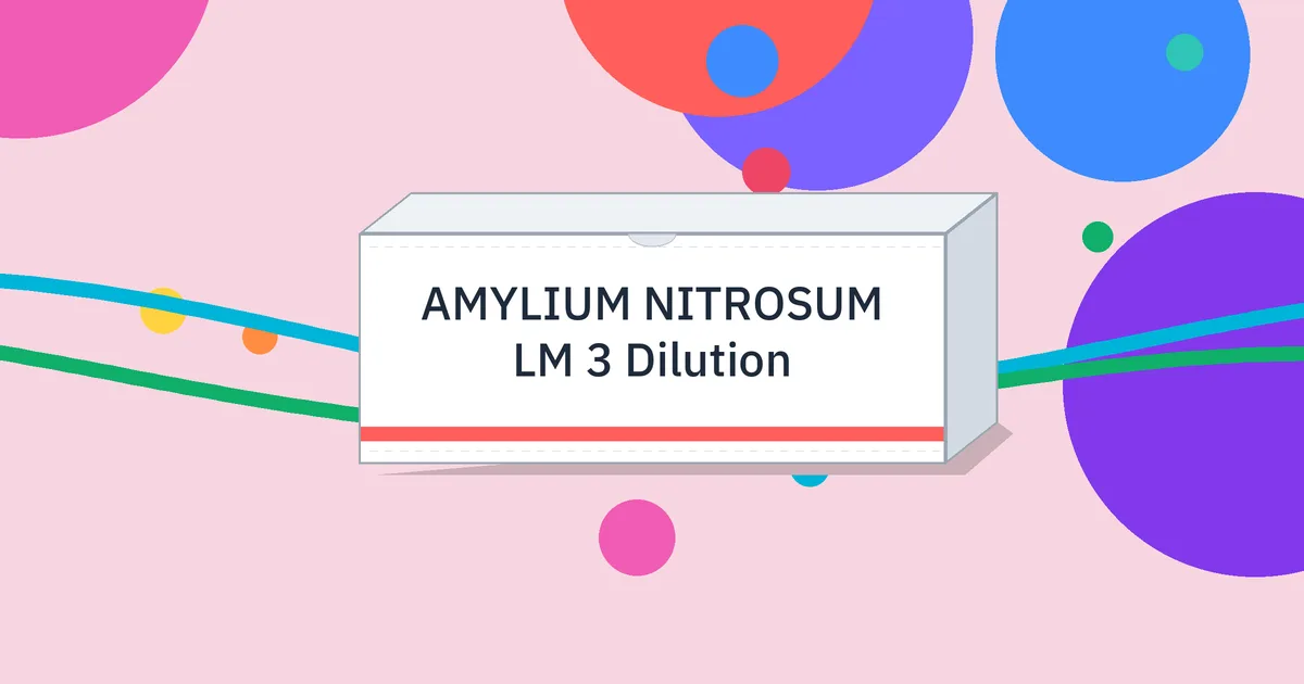 Symbolbild: Packung mit der Aufschrift AMYLIUM NITROSUM LM 3 Dilution (PZN 13326387) – Verfügbarkeit und Bezug in Apotheken in Frankfurt am Main