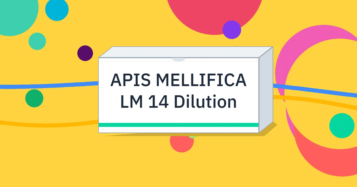 Symbolbild: Packung mit der Aufschrift APIS MELLIFICA LM 14 Dilution (PZN 12765104) – Verfügbarkeit und Bezug in Apotheken in Frankfurt am Main