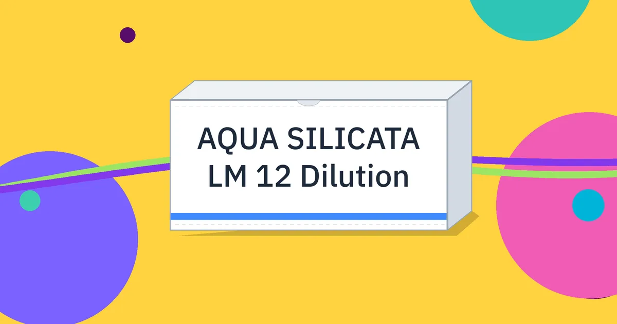 Symbolbild: Packung mit der Aufschrift AQUA SILICATA LM 12 Dilution (PZN 13382871) – Verfügbarkeit und Bezug in Apotheken in Frankfurt am Main
