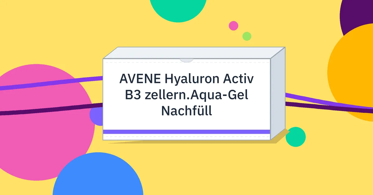 Symbolbild: Packung mit der Aufschrift AVENE Hyaluron Activ B3 zellern.Aqua-Gel Nachfüll (PZN 18705178) – Verfügbarkeit und Bezug in Apotheken in Frankfurt am Main