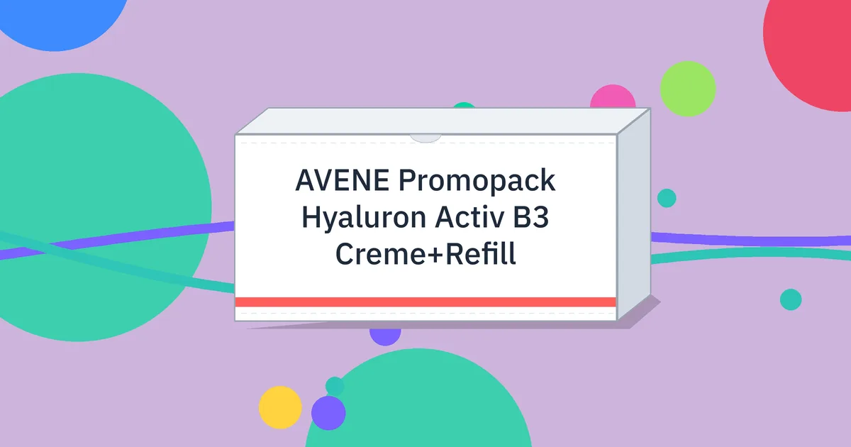 Symbolbild: Packung mit der Aufschrift AVENE Promopack Hyaluron Activ B3 Creme+Refill (PZN 19898794) – Verfügbarkeit und Bezug in Apotheken in Frankfurt am Main