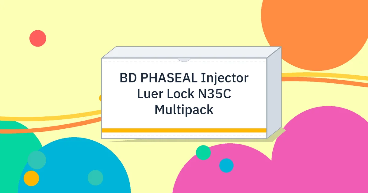 Symbolbild: Packung mit der Aufschrift BD PHASEAL Injector Luer Lock N35C Multipack (PZN 07012986) – Verfügbarkeit und Bezug in Apotheken in Frankfurt am Main