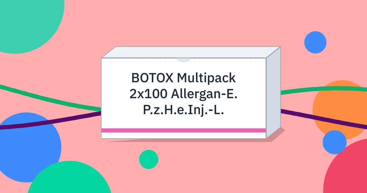 Symbolbild: Packung mit der Aufschrift BOTOX Multipack 2x100 Allergan-E. P.z.H.e.Inj.-L. (PZN 06120024) – Verfügbarkeit und Bezug in Apotheken in Frankfurt am Main