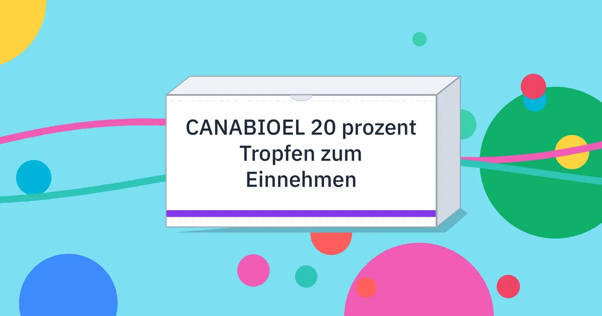 Symbolbild: Packung mit der Aufschrift CANABIOEL 20 prozent Tropfen zum Einnehmen (PZN 16612834) – Verfügbarkeit und Bezug in Apotheken in Frankfurt am Main