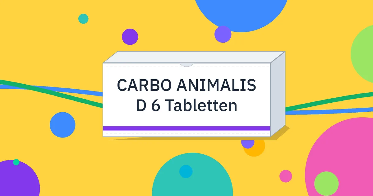 Symbolbild: Packung mit der Aufschrift CARBO ANIMALIS D 6 Tabletten (PZN 02111850) – Verfügbarkeit und Bezug in Apotheken in Frankfurt am Main