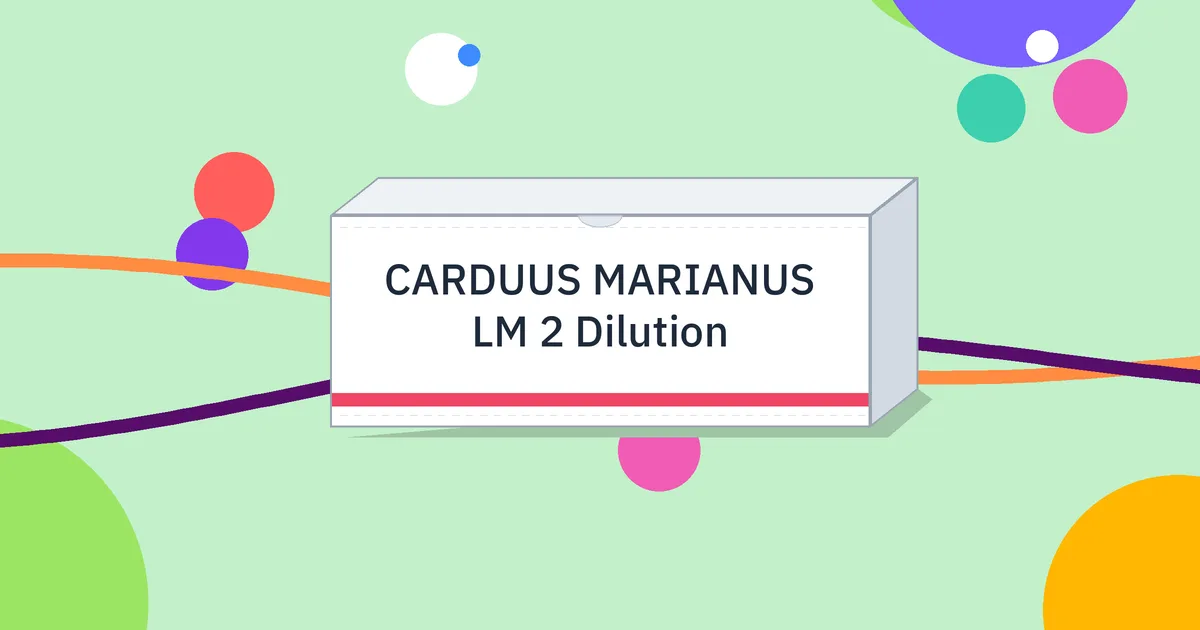 Symbolbild: Packung mit der Aufschrift CARDUUS MARIANUS LM 2 Dilution (PZN 12810655) – Verfügbarkeit und Bezug in Apotheken in Frankfurt am Main