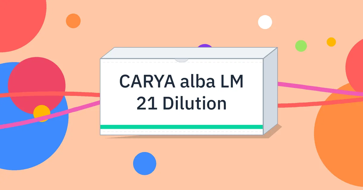 Symbolbild: Packung mit der Aufschrift CARYA alba LM 21 Dilution (PZN 13431598) – Verfügbarkeit und Bezug in Apotheken in Frankfurt am Main