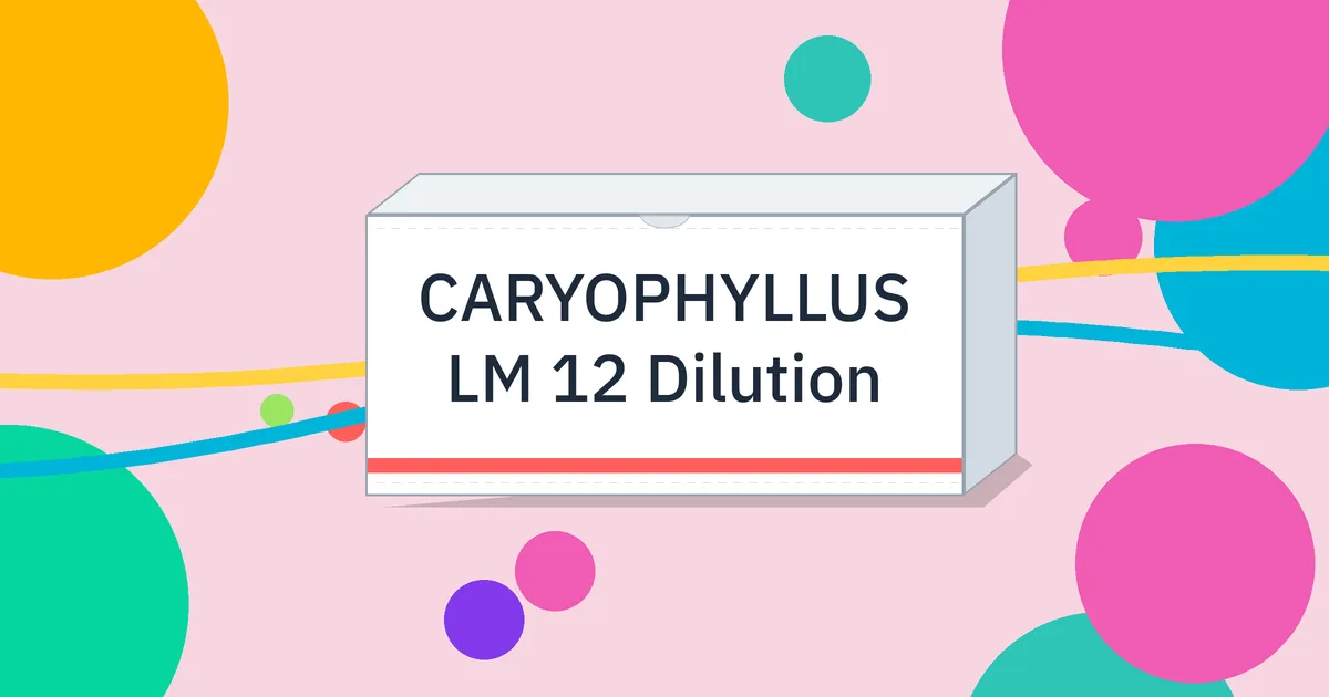 Symbolbild: Packung mit der Aufschrift CARYOPHYLLUS LM 12 Dilution (PZN 13431931) – Verfügbarkeit und Bezug in Apotheken in Frankfurt am Main