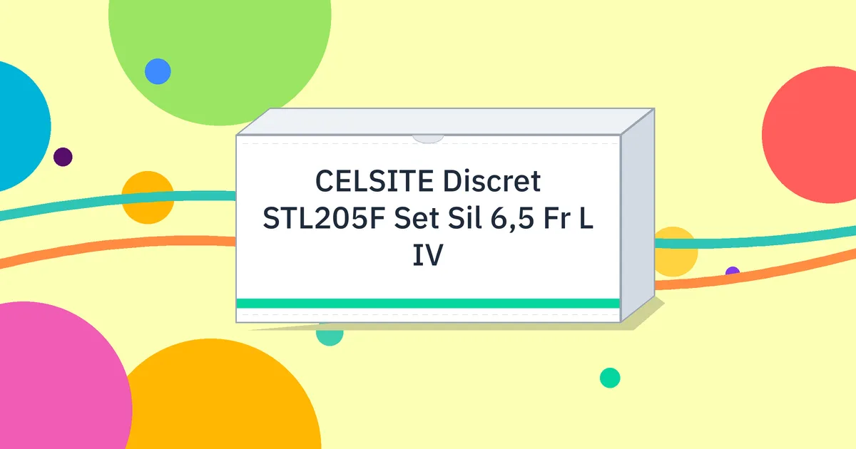 Symbolbild: Packung mit der Aufschrift CELSITE Discret STL205F Set Sil 6,5 Fr L IV (PZN 07611818) – Verfügbarkeit und Bezug in Apotheken in Frankfurt am Main