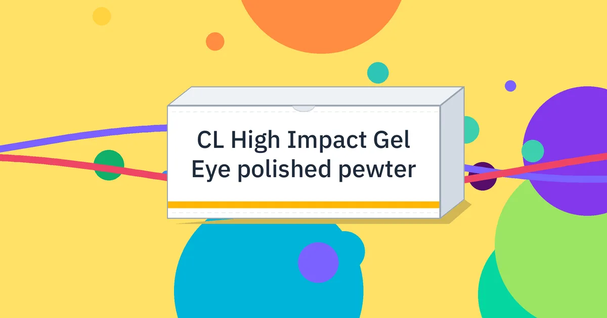 Symbolbild: Packung mit der Aufschrift CL High Impact Gel Eye polished pewter (PZN 20028704) – Verfügbarkeit und Bezug in Apotheken in Frankfurt am Main