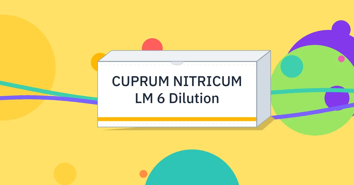Symbolbild: Packung mit der Aufschrift CUPRUM NITRICUM LM 6 Dilution (PZN 12838487) – Verfügbarkeit und Bezug in Apotheken in Frankfurt am Main