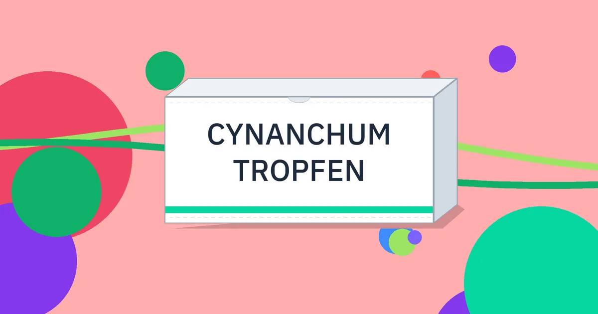 Symbolbild: Packung mit der Aufschrift CYNANCHUM TROPFEN (PZN 15230007) – Verfügbarkeit und Bezug in Apotheken in Frankfurt am Main
