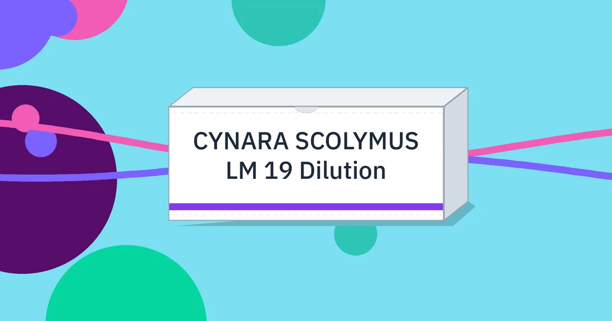 Symbolbild: Packung mit der Aufschrift CYNARA SCOLYMUS LM 19 Dilution (PZN 13459651) – Verfügbarkeit und Bezug in Apotheken in Frankfurt am Main
