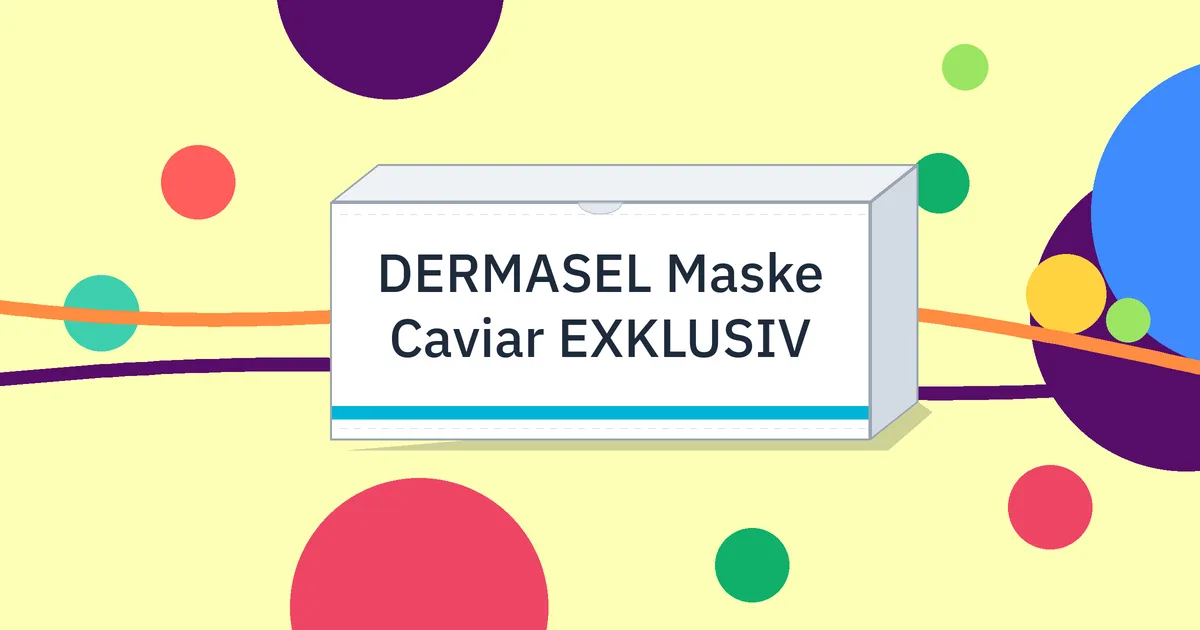 Symbolbild: Packung mit der Aufschrift DERMASEL Maske Caviar EXKLUSIV (PZN 07387410) – Verfügbarkeit und Bezug in Apotheken in Frankfurt am Main