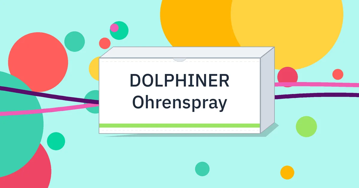 Symbolbild: Packung mit der Aufschrift DOLPHINER Ohrenspray (PZN 10021351) – Verfügbarkeit und Bezug in Apotheken in Frankfurt am Main