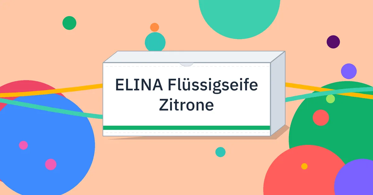Symbolbild: Packung mit der Aufschrift ELINA Flüssigseife Zitrone (PZN 10778723) – Verfügbarkeit und Bezug in Apotheken in Frankfurt am Main