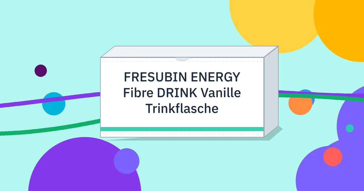 Symbolbild: Packung mit der Aufschrift FRESUBIN ENERGY Fibre DRINK Vanille Trinkflasche (PZN 19750614) – Verfügbarkeit und Bezug in Apotheken in Frankfurt am Main