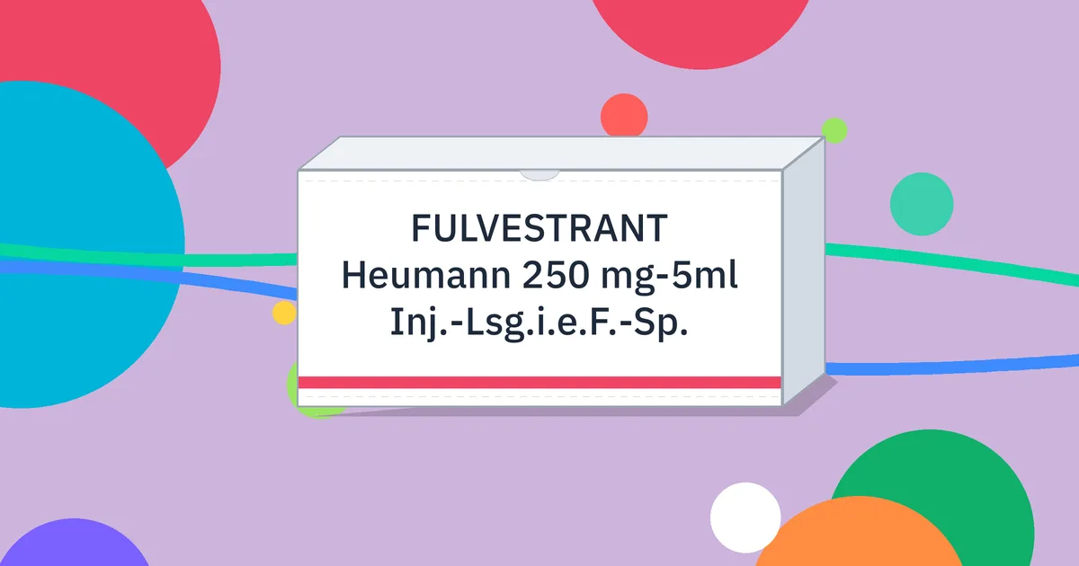 Symbolbild: Packung mit der Aufschrift FULVESTRANT Heumann 250 mg-5ml Inj.-Lsg.i.e.F.-Sp. (PZN 16796248) – Verfügbarkeit und Bezug in Apotheken in Frankfurt am Main