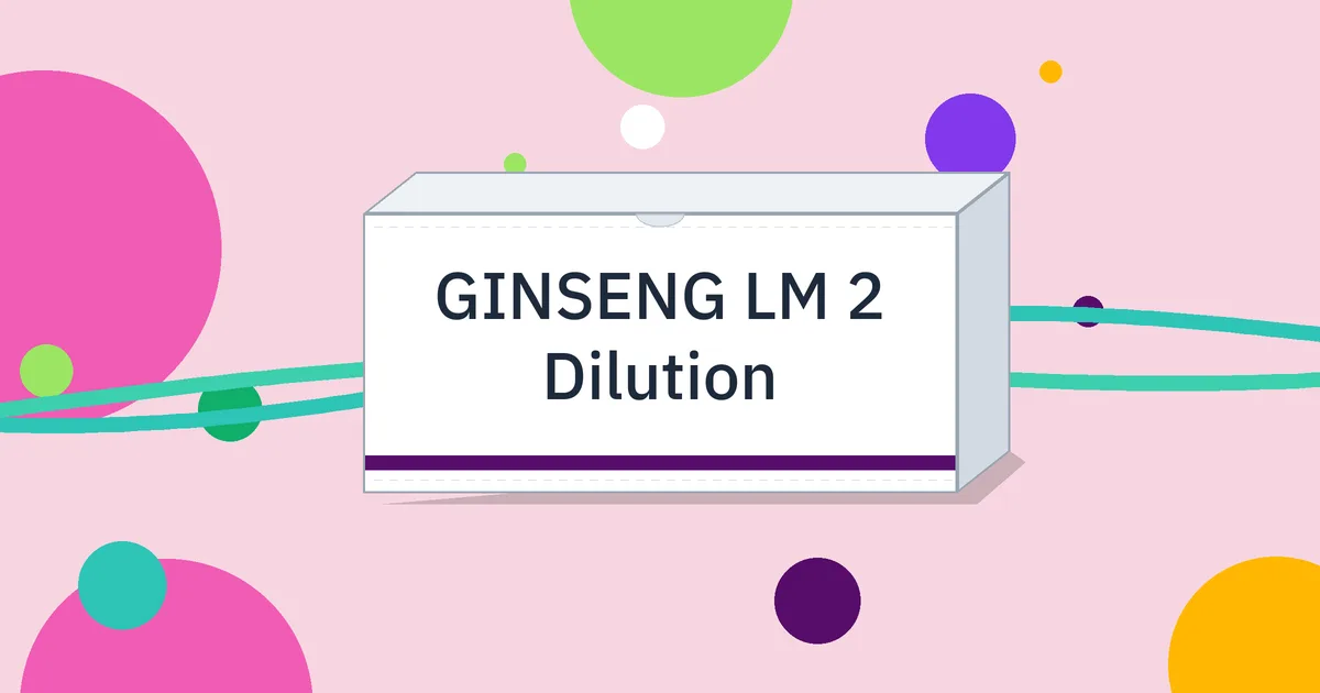 Symbolbild: Packung mit der Aufschrift GINSENG LM 2 Dilution (PZN 12878400) – Verfügbarkeit und Bezug in Apotheken in Frankfurt am Main