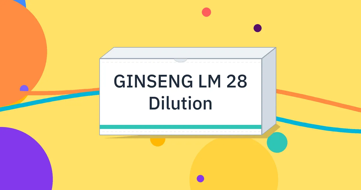 Symbolbild: Packung mit der Aufschrift GINSENG LM 28 Dilution (PZN 12878713) – Verfügbarkeit und Bezug in Apotheken in Frankfurt am Main