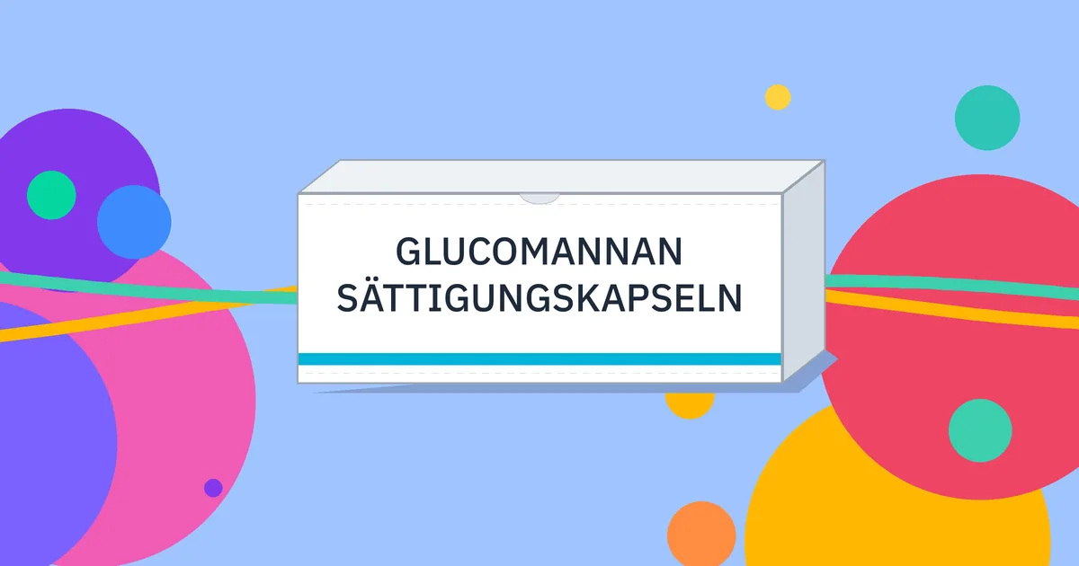 Symbolbild: Packung mit der Aufschrift GLUCOMANNAN SÄTTIGUNGSKAPSELN (PZN 09612294) – Verfügbarkeit und Bezug in Apotheken in Frankfurt am Main
