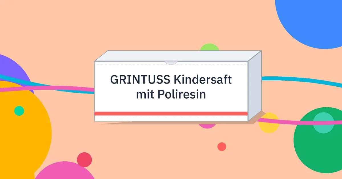 Symbolbild: Packung mit der Aufschrift GRINTUSS Kindersaft mit Poliresin (PZN 13785238) – Verfügbarkeit und Bezug in Apotheken in Frankfurt am Main