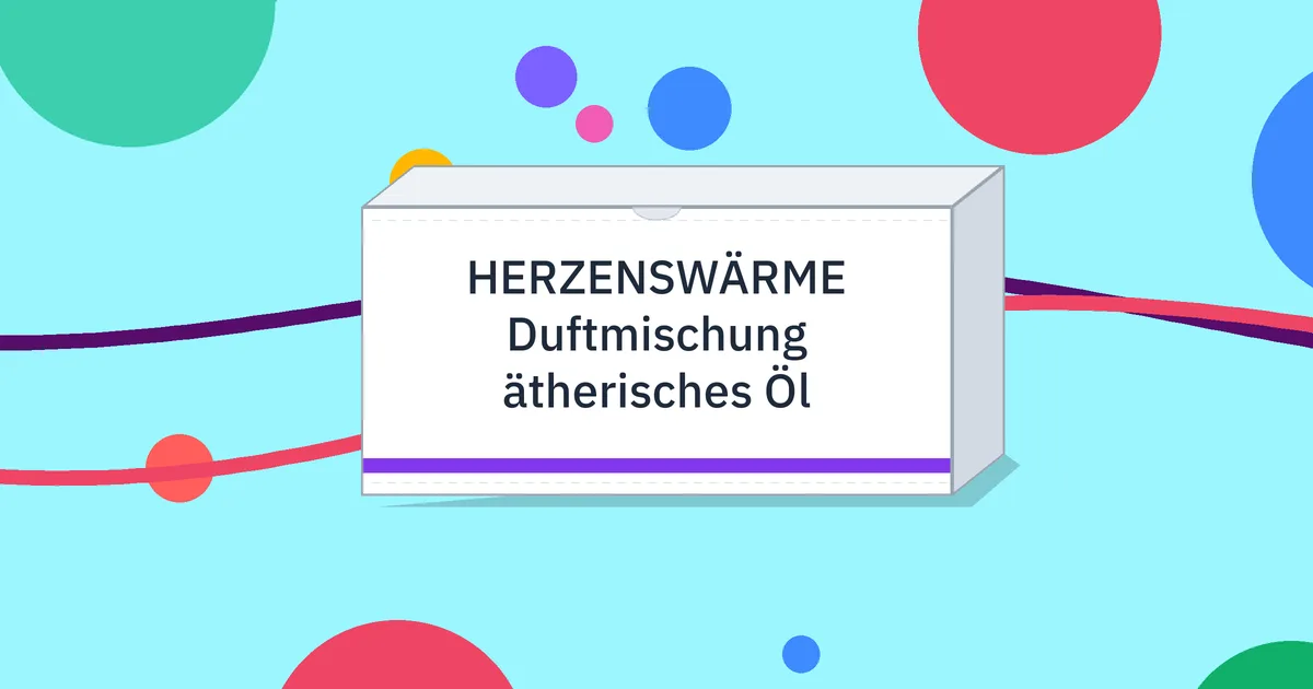 Symbolbild: Packung mit der Aufschrift HERZENSWÄRME Duftmischung ätherisches Öl (PZN 15394499) – Verfügbarkeit und Bezug in Apotheken in Frankfurt am Main