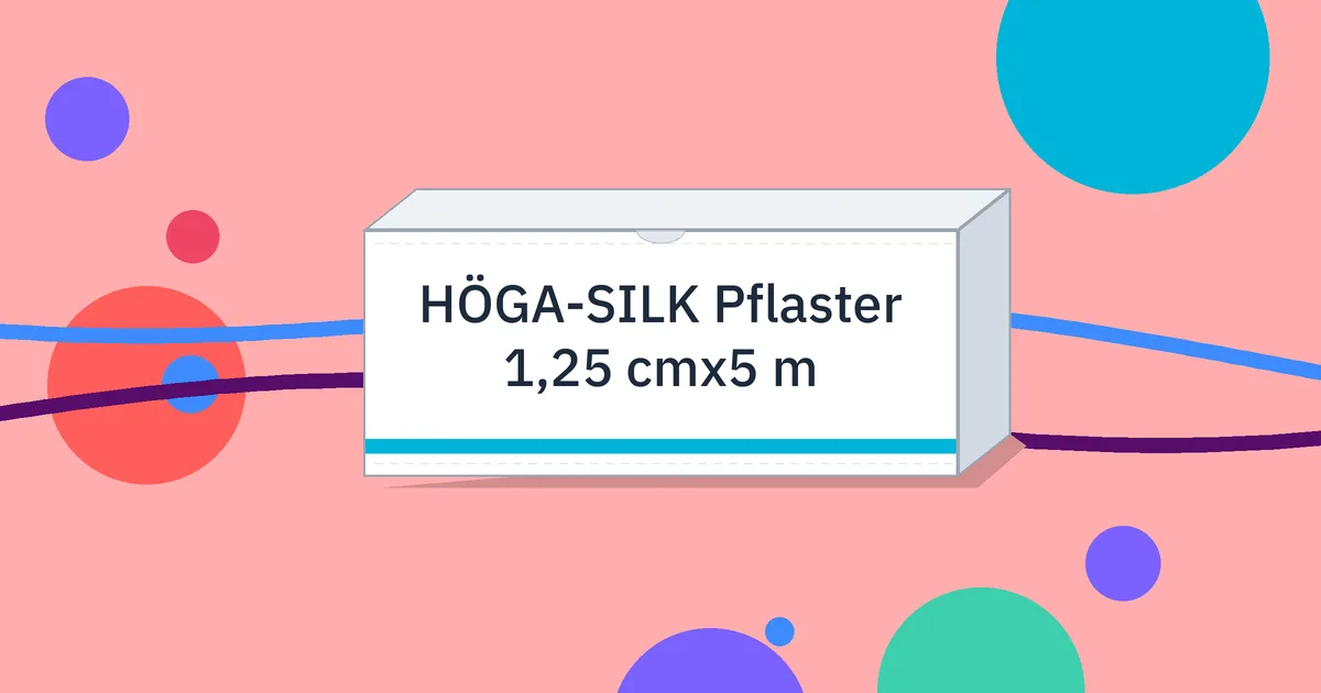 Symbolbild: Packung mit der Aufschrift HÖGA-SILK Pflaster 1,25 cmx5 m (PZN 04401730) – Verfügbarkeit und Bezug in Apotheken in Frankfurt am Main
