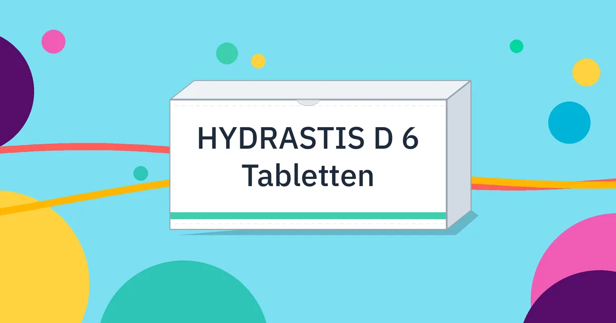Symbolbild: Packung mit der Aufschrift HYDRASTIS D 6 Tabletten (PZN 02115664) – Verfügbarkeit und Bezug in Apotheken in Frankfurt am Main