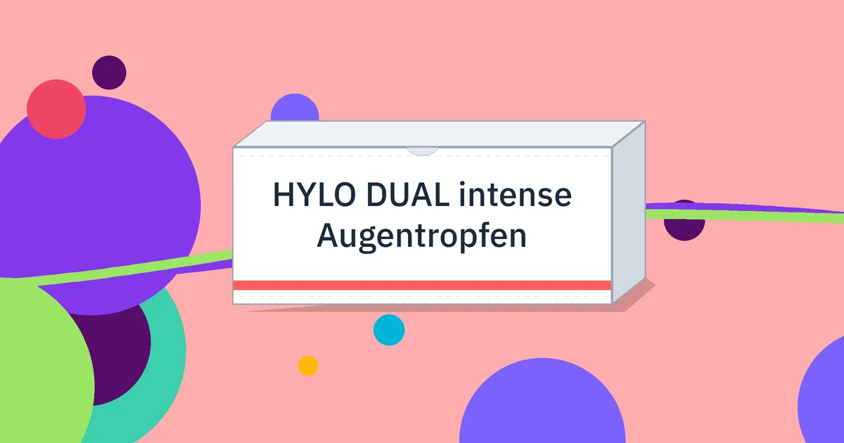 Symbolbild: Packung mit der Aufschrift HYLO DUAL intense Augentropfen (PZN 17845084) – Verfügbarkeit und Bezug in Apotheken in Frankfurt am Main