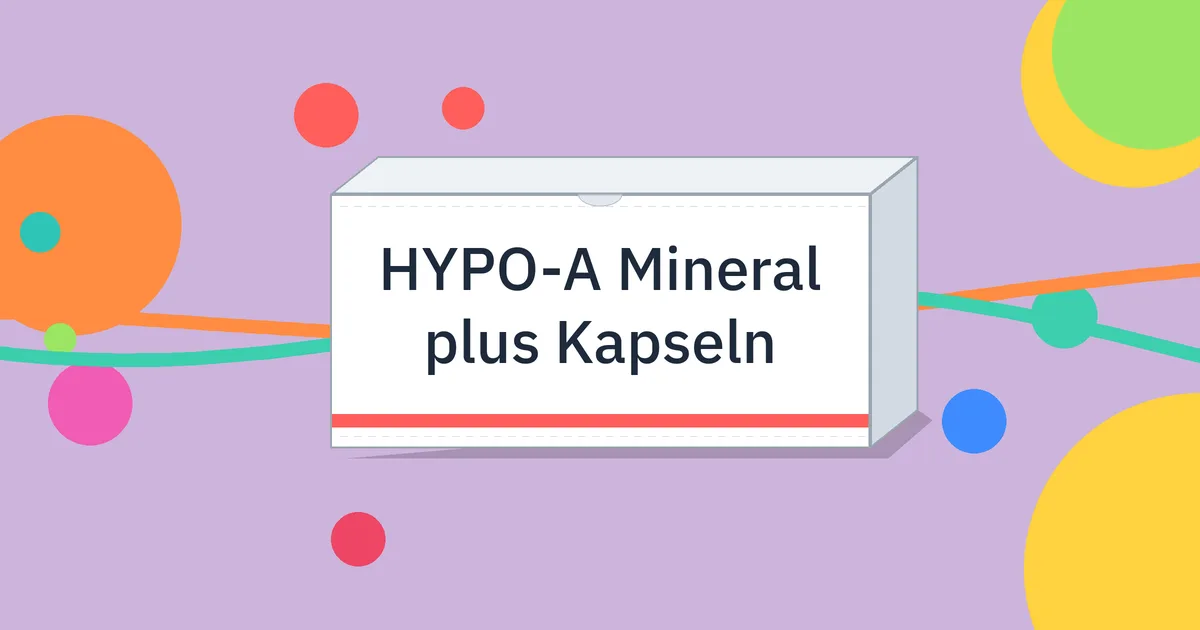 Symbolbild: Packung mit der Aufschrift HYPO-A Mineral plus Kapseln (PZN 04192344) – Verfügbarkeit und Bezug in Apotheken in Frankfurt am Main