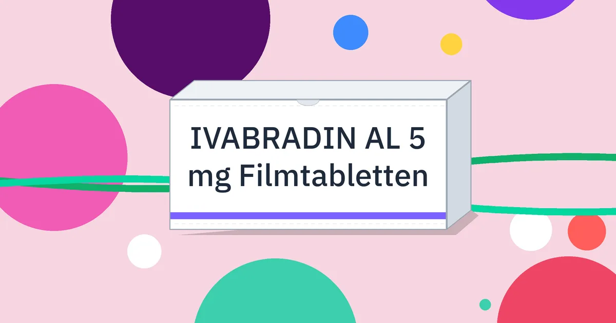 Symbolbild: Packung mit der Aufschrift IVABRADIN AL 5 mg Filmtabletten (PZN 13813561) – Verfügbarkeit und Bezug in Apotheken in Frankfurt am Main