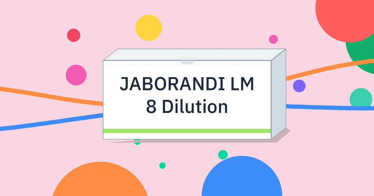Symbolbild: Packung mit der Aufschrift JABORANDI LM 8 Dilution (PZN 12915207) – Verfügbarkeit und Bezug in Apotheken in Frankfurt am Main