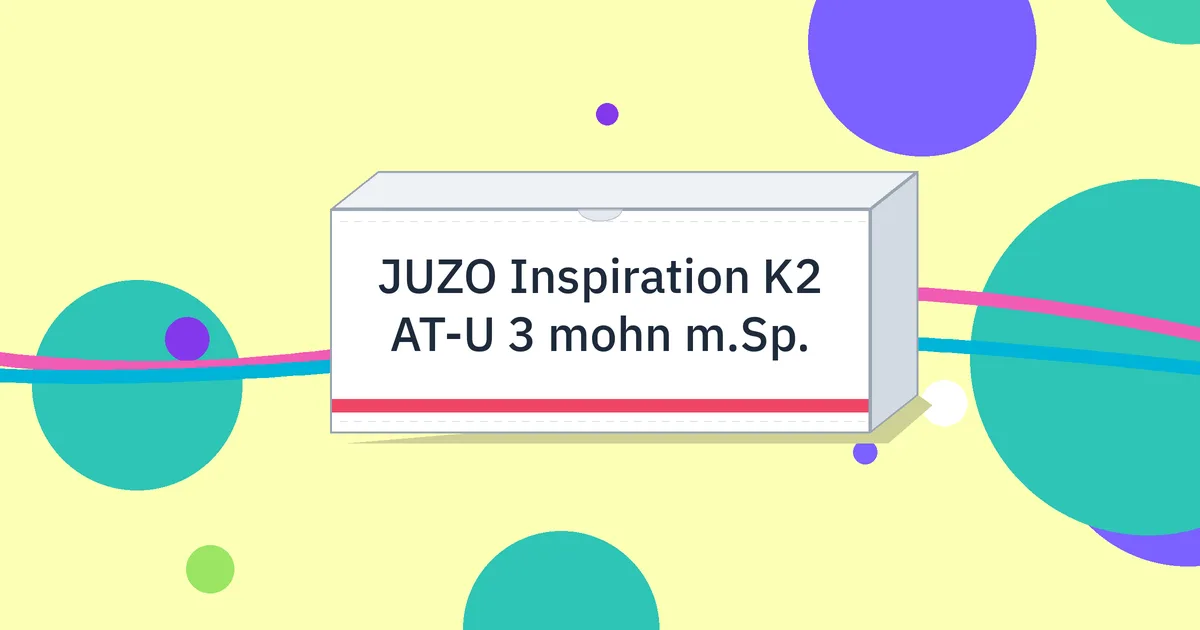 Symbolbild: Packung mit der Aufschrift JUZO Inspiration K2 AT-U 3 mohn m.Sp. (PZN 14927769) – Verfügbarkeit und Bezug in Apotheken in Frankfurt am Main