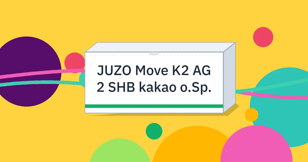 Symbolbild: Packung mit der Aufschrift JUZO Move K2 AG 2 SHB kakao o.Sp. (PZN 18557660) – Verfügbarkeit und Bezug in Apotheken in Frankfurt am Main