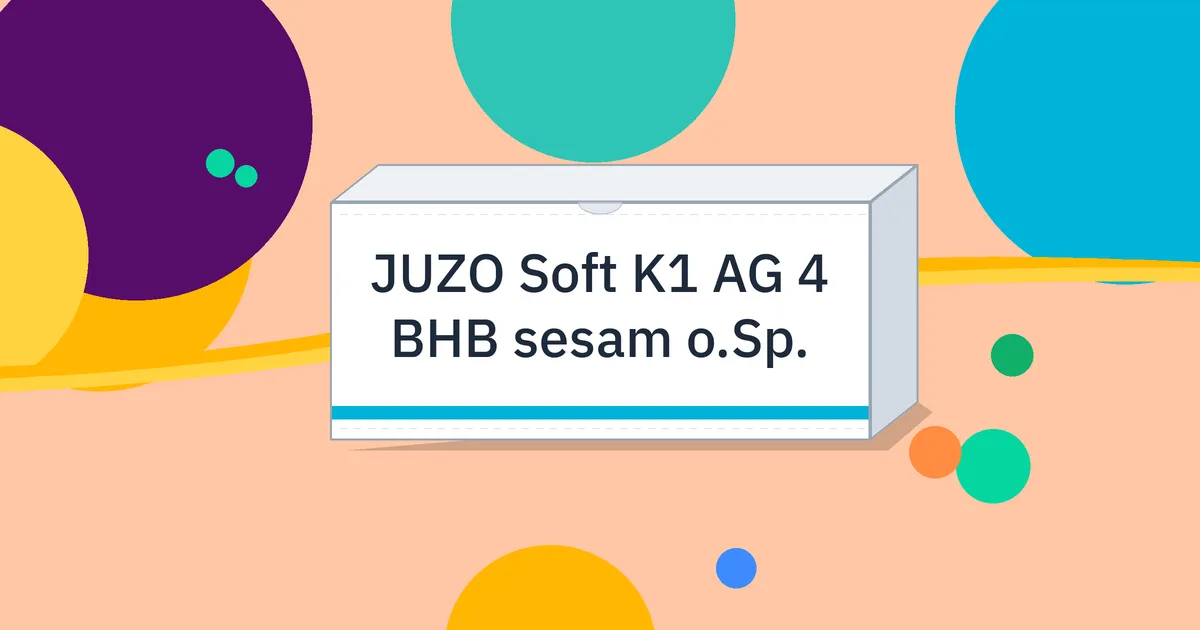 Symbolbild: Packung mit der Aufschrift JUZO Soft K1 AG 4 BHB sesam o.Sp. (PZN 14821522) – Verfügbarkeit und Bezug in Apotheken in Frankfurt am Main