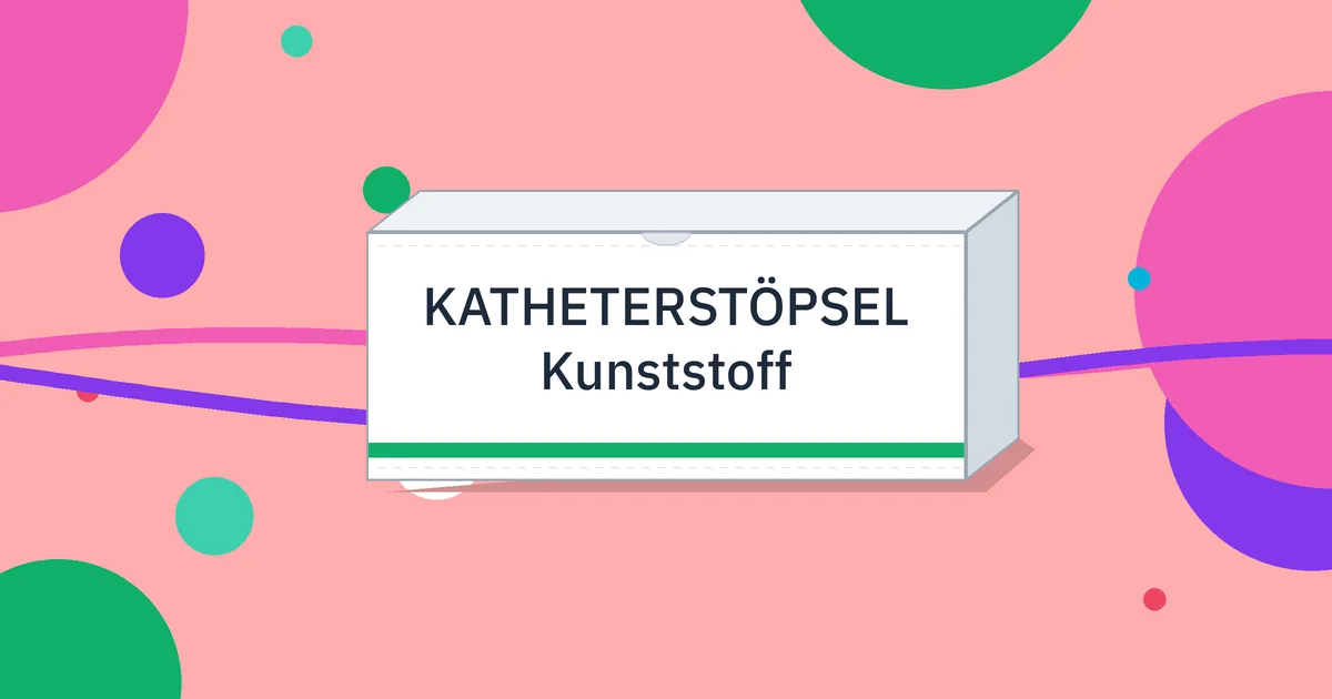 Symbolbild: Packung mit der Aufschrift KATHETERSTÖPSEL Kunststoff (PZN 01730864) – Verfügbarkeit und Bezug in Apotheken in Frankfurt am Main