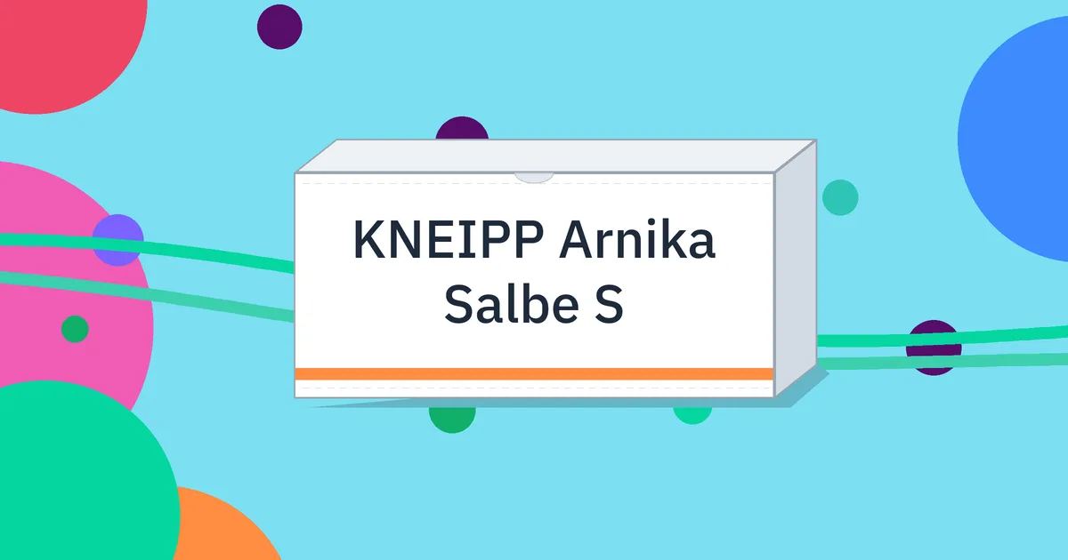 Symbolbild: Packung mit der Aufschrift KNEIPP Arnika Salbe S (PZN 08868241) – Verfügbarkeit und Bezug in Apotheken in Frankfurt am Main