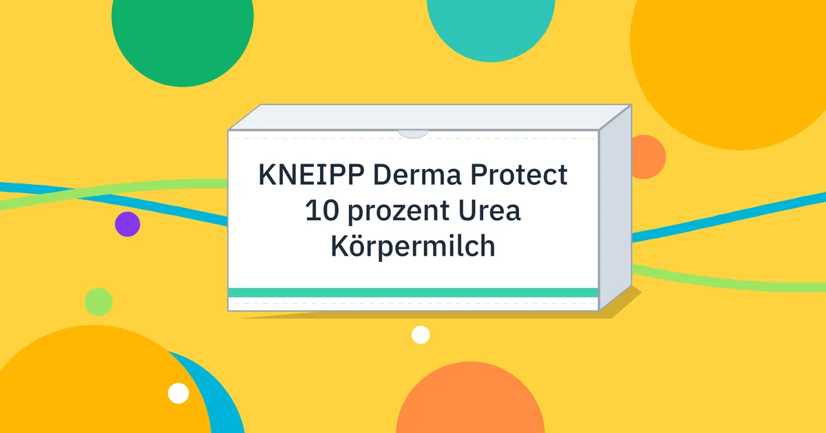 Symbolbild: Packung mit der Aufschrift KNEIPP Derma Protect 10 prozent Urea Körpermilch (PZN 19829327) – Verfügbarkeit und Bezug in Apotheken in Frankfurt am Main