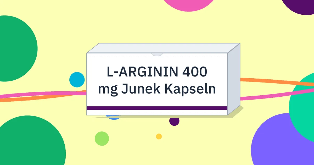 Symbolbild: Packung mit der Aufschrift L-ARGININ 400 mg Junek Kapseln (PZN 00132173) – Verfügbarkeit und Bezug in Apotheken in Frankfurt am Main