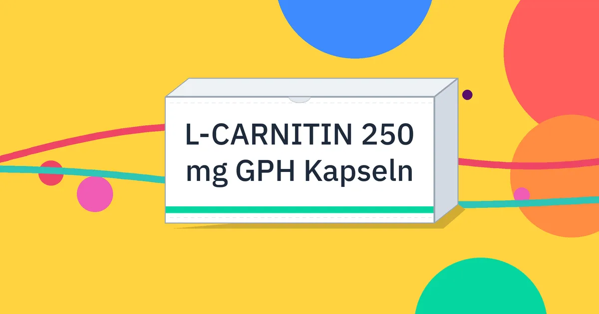 Symbolbild: Packung mit der Aufschrift L-CARNITIN 250 mg GPH Kapseln (PZN 07605628) – Verfügbarkeit und Bezug in Apotheken in Frankfurt am Main