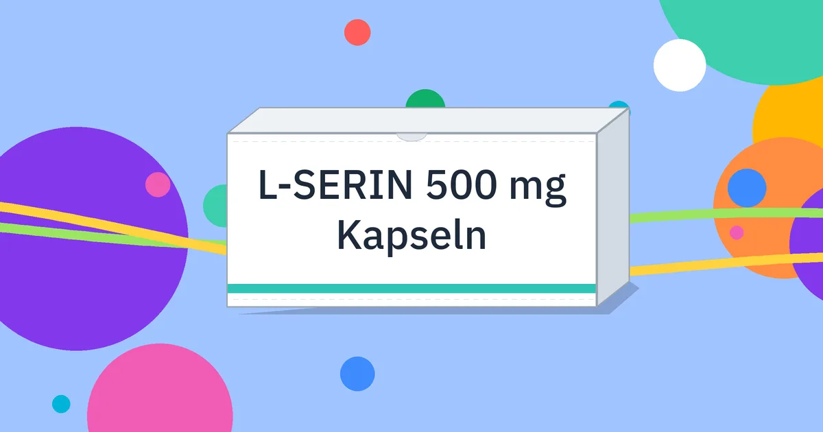 Symbolbild: Packung mit der Aufschrift L-SERIN 500 mg Kapseln (PZN 11072592) – Verfügbarkeit und Bezug in Apotheken in Frankfurt am Main