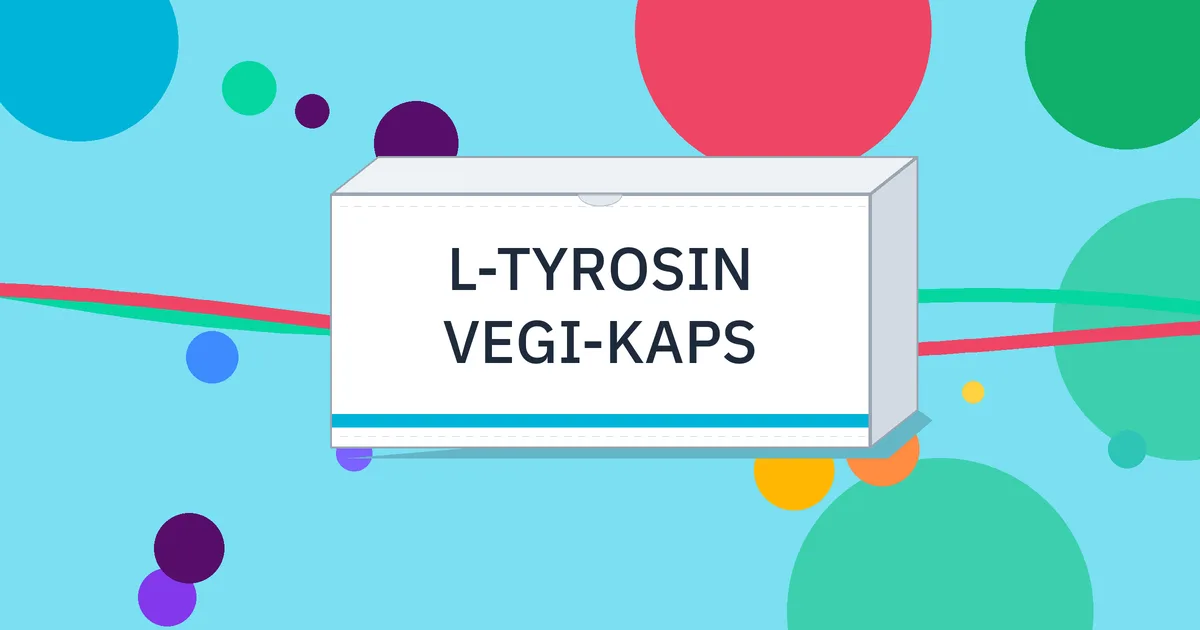 Symbolbild: Packung mit der Aufschrift L-TYROSIN VEGI-KAPS (PZN 10383054) – Verfügbarkeit und Bezug in Apotheken in Frankfurt am Main