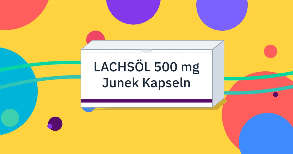 Symbolbild: Packung mit der Aufschrift LACHSÖL 500 mg Junek Kapseln (PZN 07079594) – Verfügbarkeit und Bezug in Apotheken in Frankfurt am Main