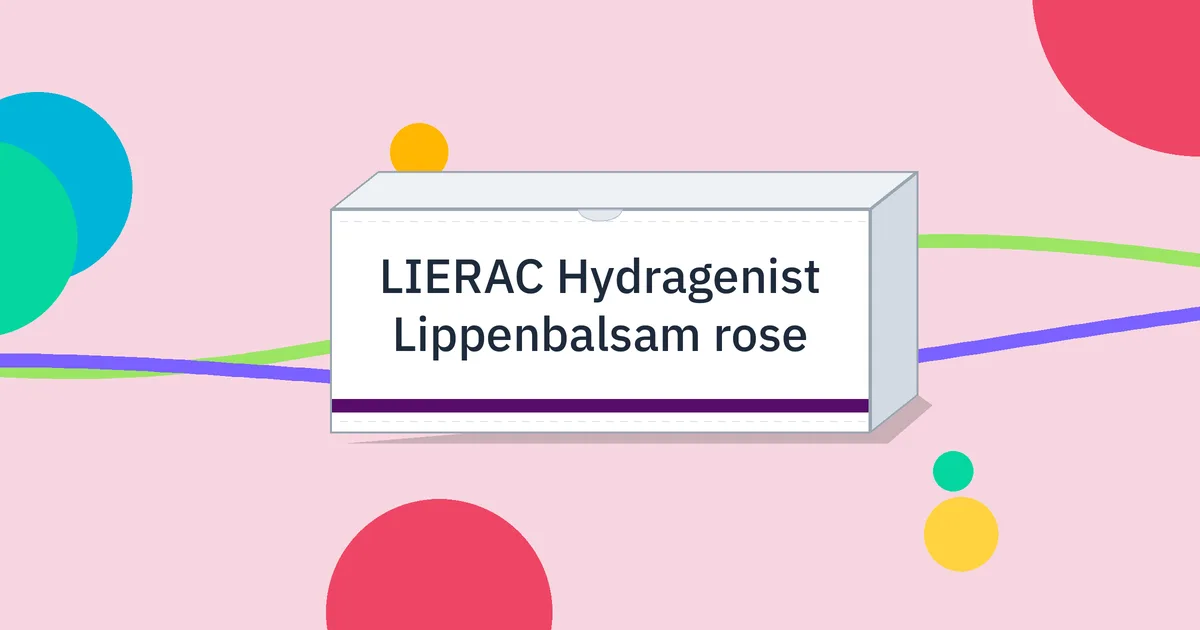 Symbolbild: Packung mit der Aufschrift LIERAC Hydragenist Lippenbalsam rose (PZN 13357614) – Verfügbarkeit und Bezug in Apotheken in Frankfurt am Main