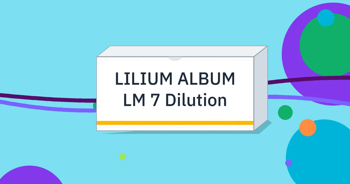 Symbolbild: Packung mit der Aufschrift LILIUM ALBUM LM 7 Dilution (PZN 12930589) – Verfügbarkeit und Bezug in Apotheken in Frankfurt am Main