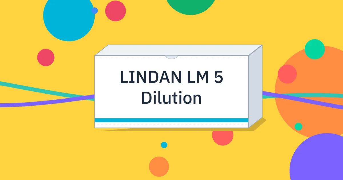 Symbolbild: Packung mit der Aufschrift LINDAN LM 5 Dilution (PZN 13529558) – Verfügbarkeit und Bezug in Apotheken in Frankfurt am Main