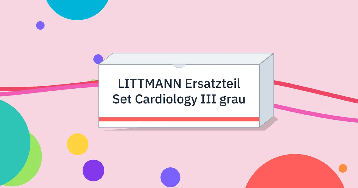 Symbolbild: Packung mit der Aufschrift LITTMANN Ersatzteil Set Cardiology III grau (PZN 13909255) – Verfügbarkeit und Bezug in Apotheken in Frankfurt am Main