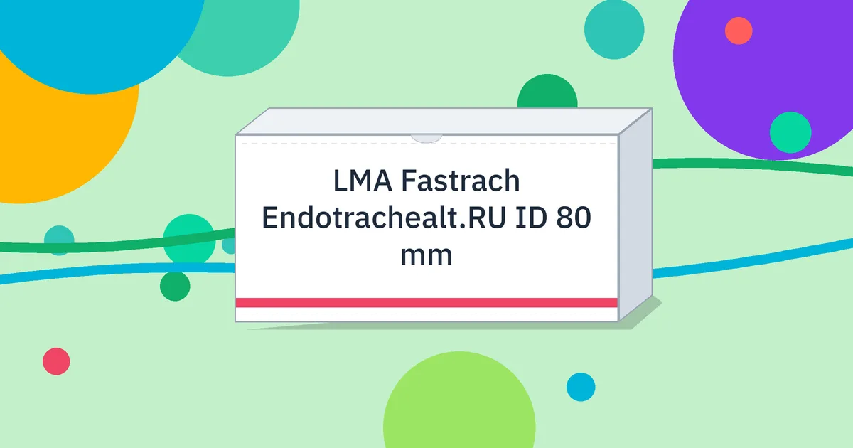 Symbolbild: Packung mit der Aufschrift LMA Fastrach Endotrachealt.RU ID 80 mm (PZN 10849110) – Verfügbarkeit und Bezug in Apotheken in Frankfurt am Main