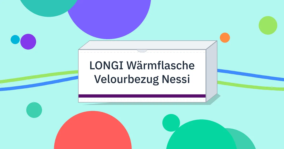 Symbolbild: Packung mit der Aufschrift LONGI Wärmflasche Velourbezug Nessi (PZN 17537891) – Verfügbarkeit und Bezug in Apotheken in Frankfurt am Main